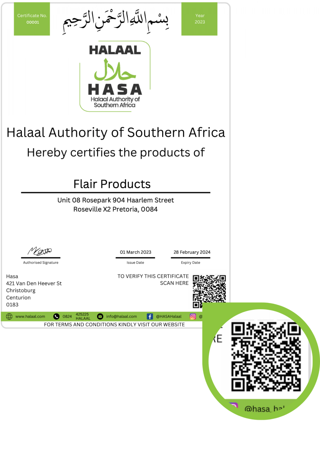 How to Verify – HASA